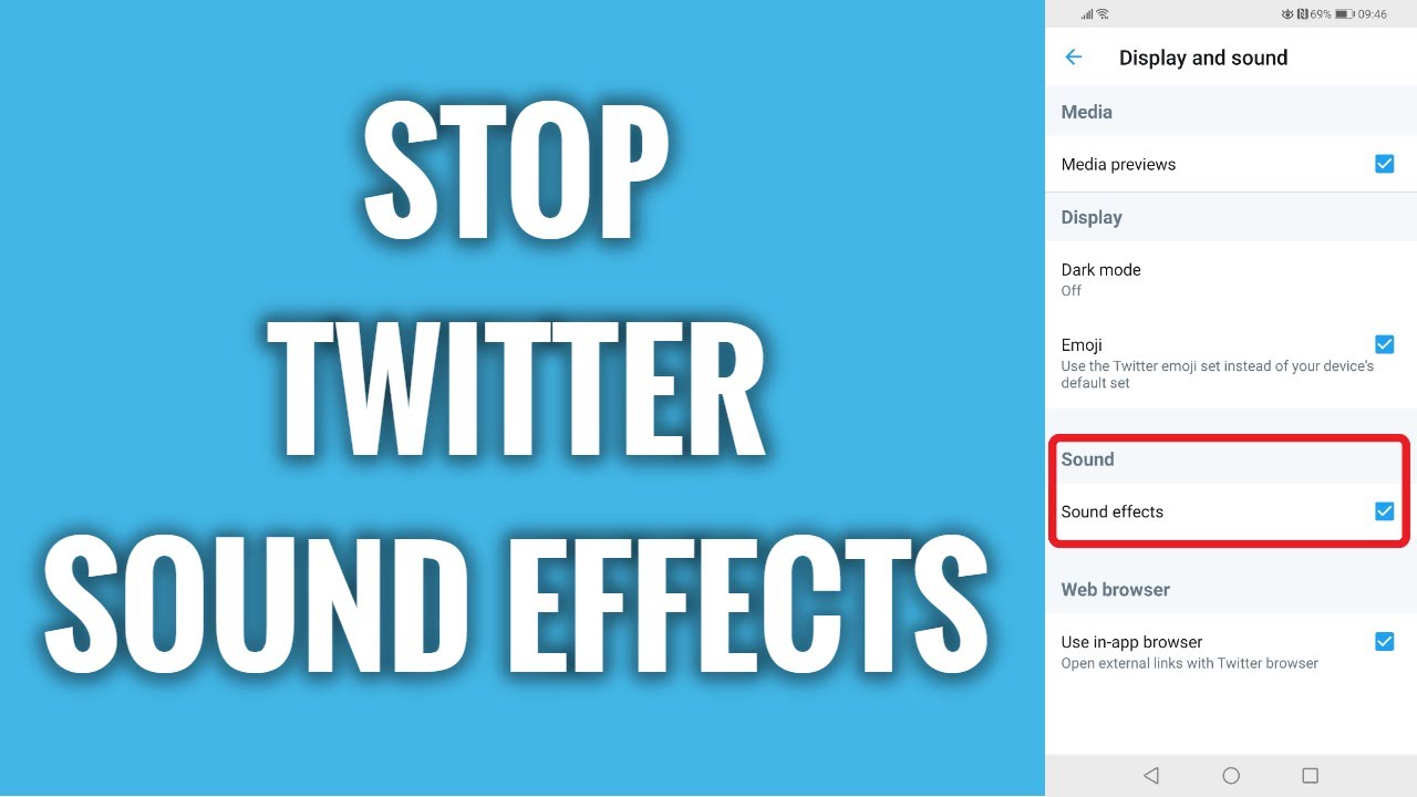 How To Stop Twitter Sound Effects - YouTube