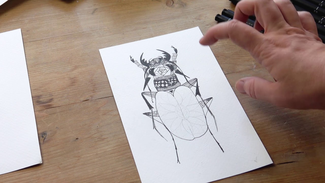 Explore line effects with uni-PIN pens - YouTube