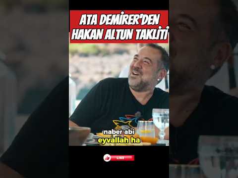 Ata Demirer'den komik Hakan Altun takliti #atademirer #hakanaltun #taklit #komik #komedi #keşfet