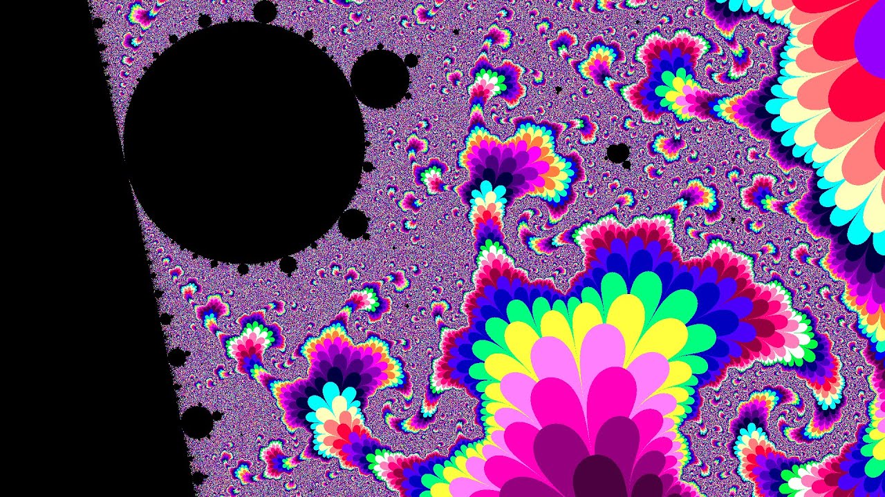 RAINBOW COLORS 11- Mandelbrot Set Zoom Out - YouTube