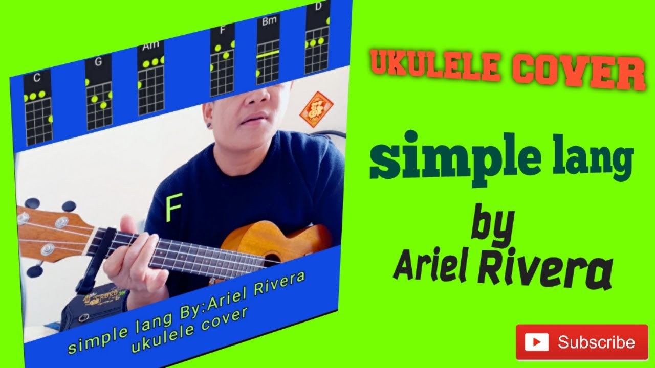 SIMPLE LANG By Ariel Revira || UKULELE cover with tabs cords lyrics ...