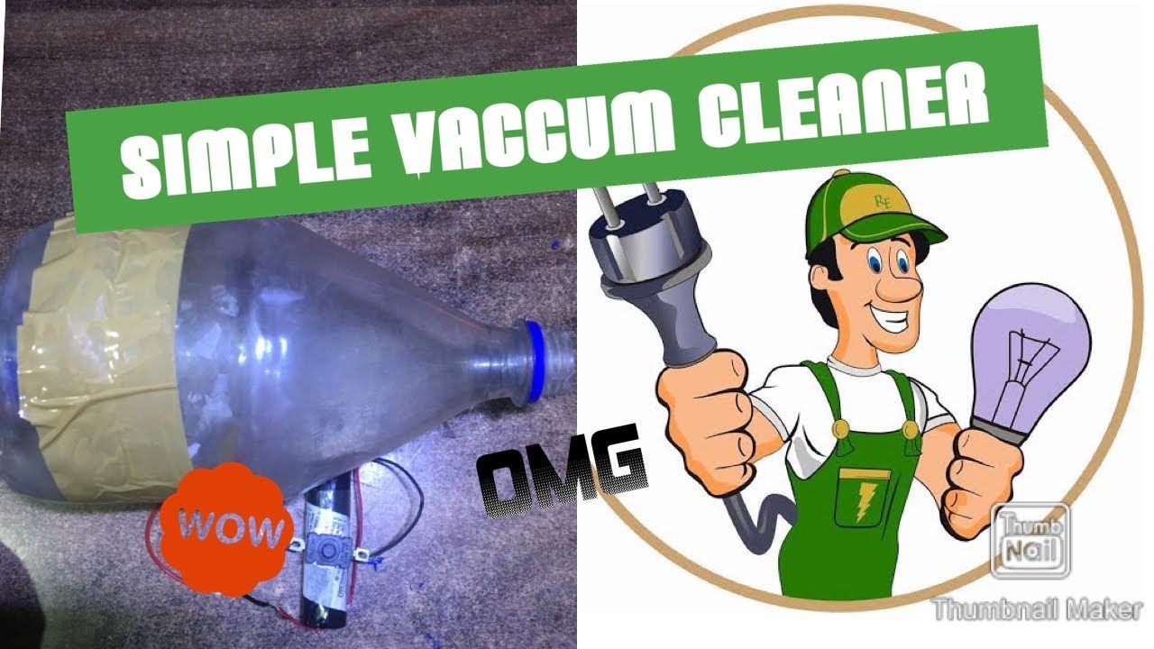 How to make a simple vaccum cleaner without pipe - YouTube