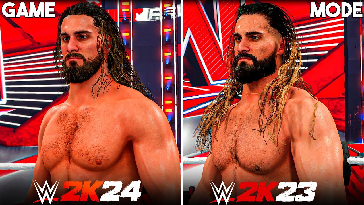WWE2K24 Vs. WWE2K23 Mods Pc Comparison! - YouTube