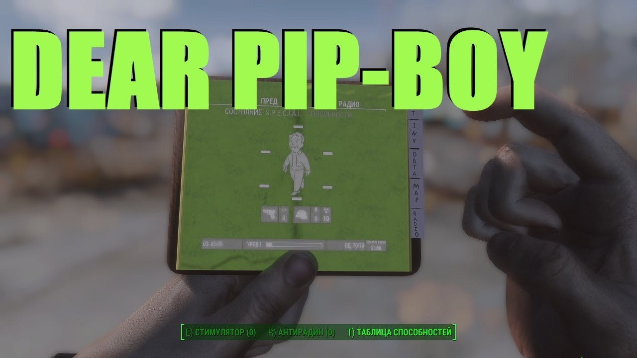 FALLOUT 4 MOD REVIEW Dear Pip-Boy - A Diary Pip-Boy Mod - YouTube