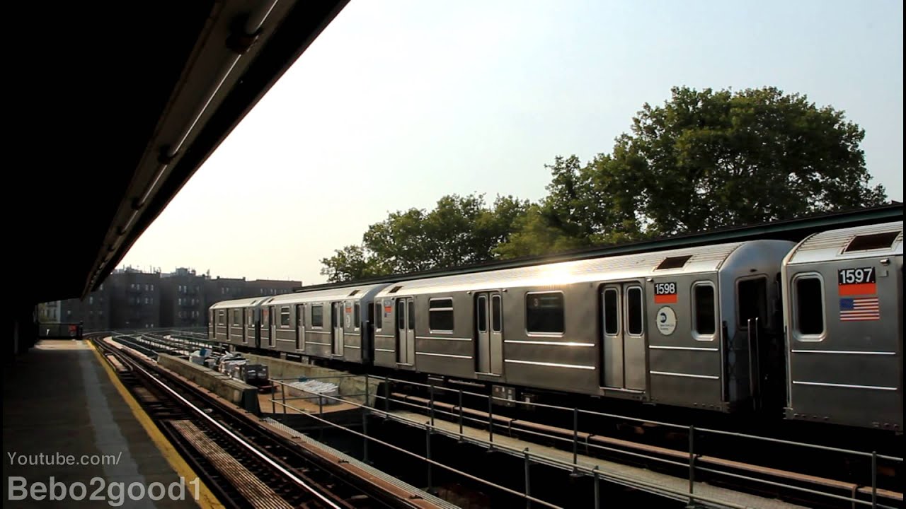 New York City Subway: IRT (2) & (3) Trains at Saratoga Ave [R142, R62 ...