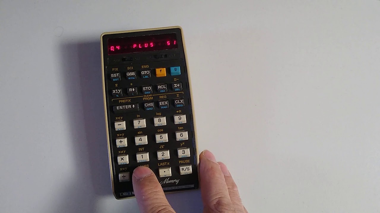 HP-29C - With Alphanumeric capabilities - YouTube
