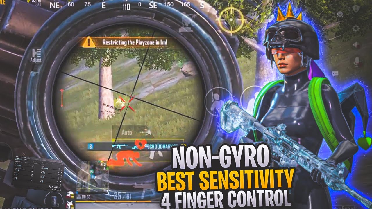 BGMI🔥NEW BEST NON GYRO SENSITIVITY CODE + 4 FINGER CONTROL SETTINGS FOR ...
