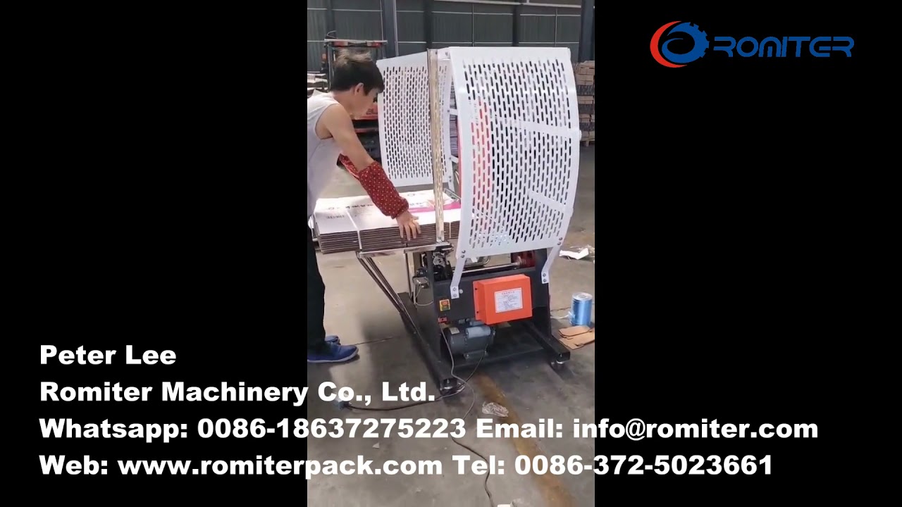 Automatic Plastic Wire Tying Strapping Bundling Packing Machine - YouTube