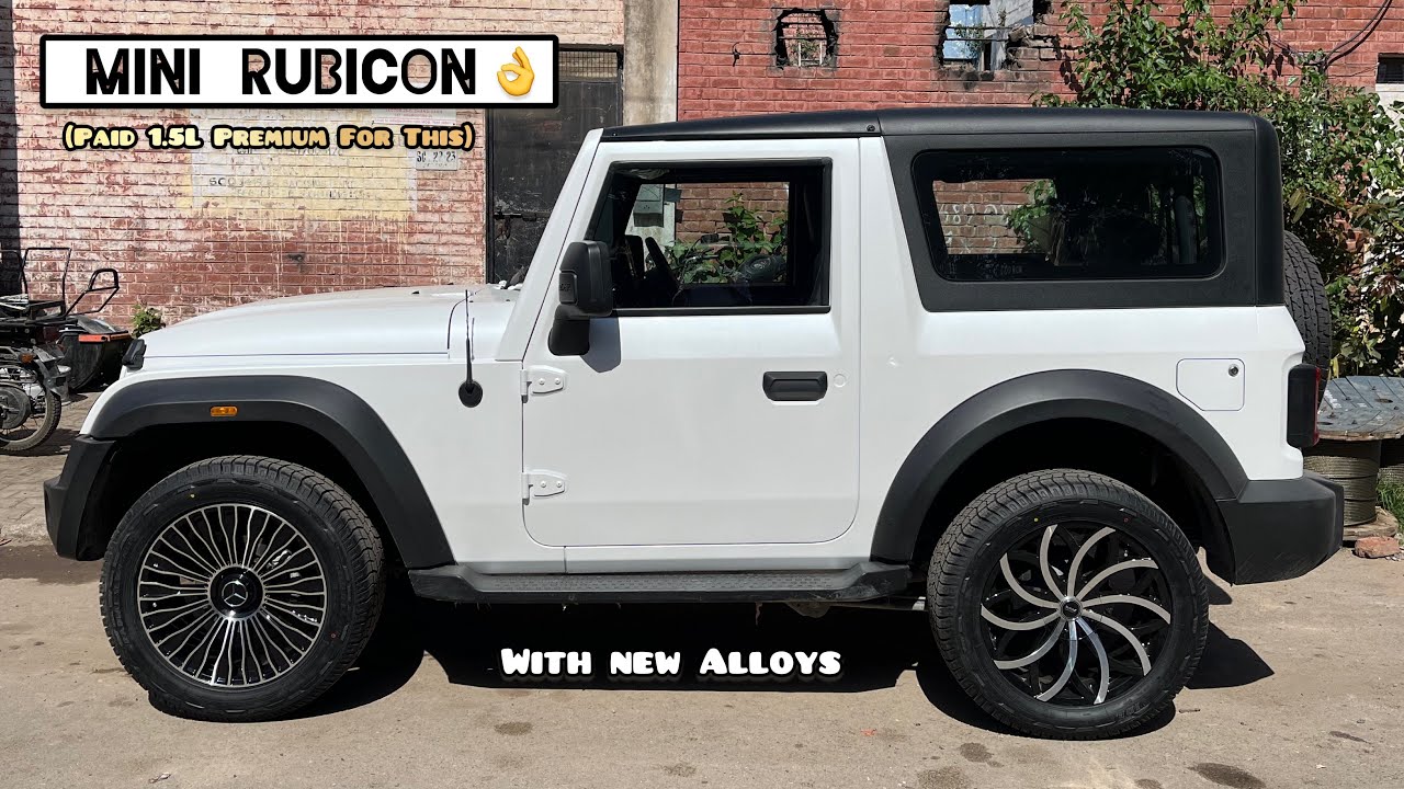 White Mahindra Thar Modified