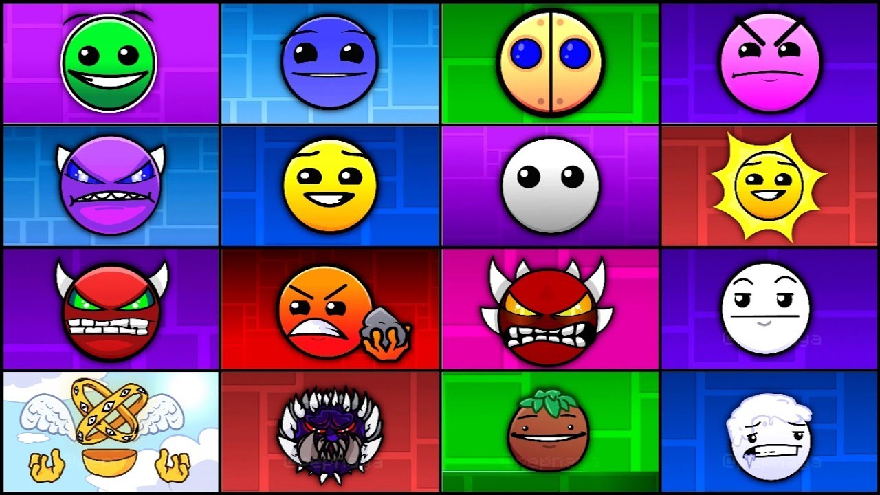 Geometry Dash ALL VERSIONS FIRE IN THE HOLE ANIMATION NEW VERSIONS AND ...