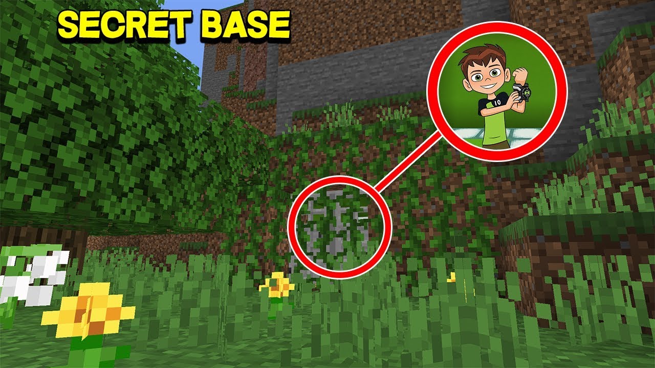 I *FOUND* BEN 10'S SECRET BASE IN MINECRAFT PE - YouTube