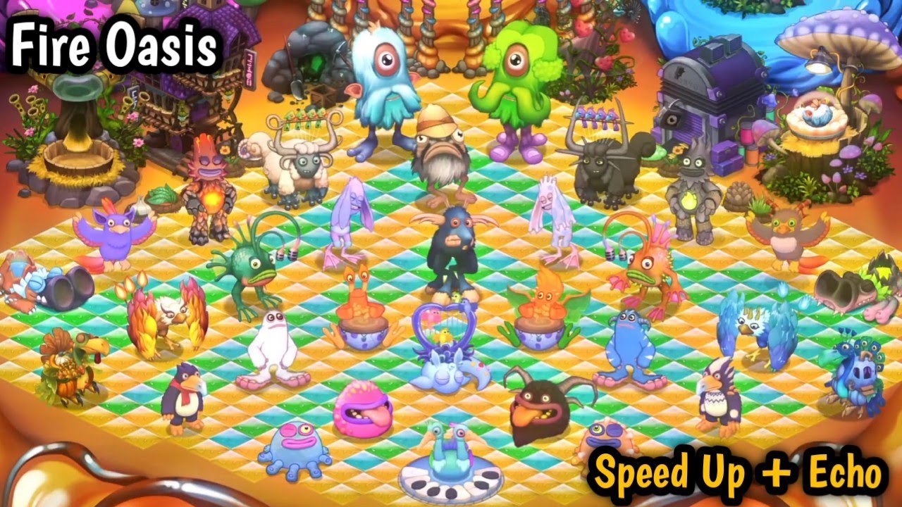 Fire Oasis Full Song With Speed Up + Echo My Singing Monsters | CR ...