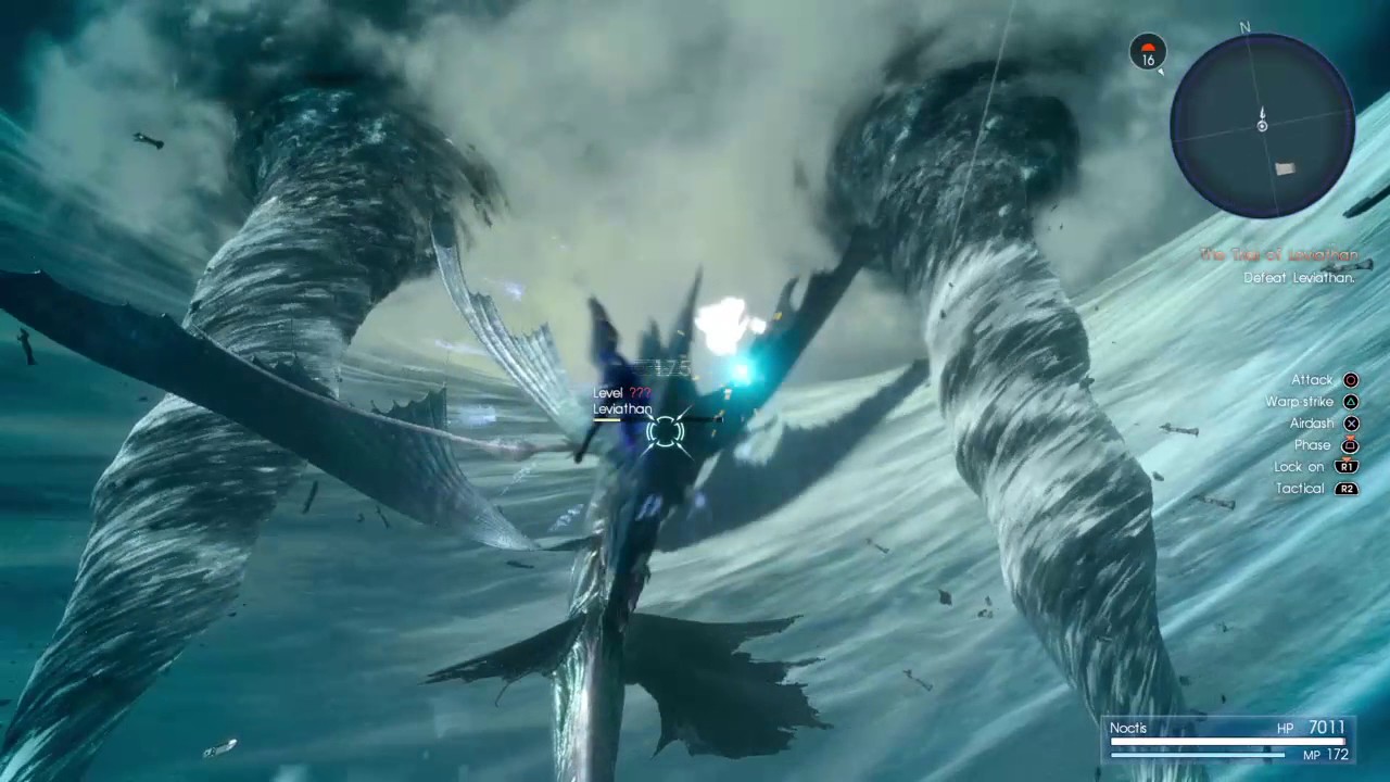 FINAL FANTASY XV Leviathan battle - YouTube