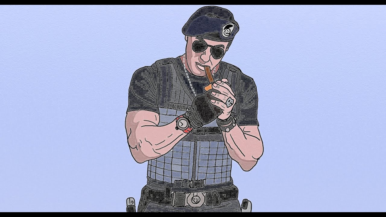 Let's Draw Sylvester Stallone - YouTube
