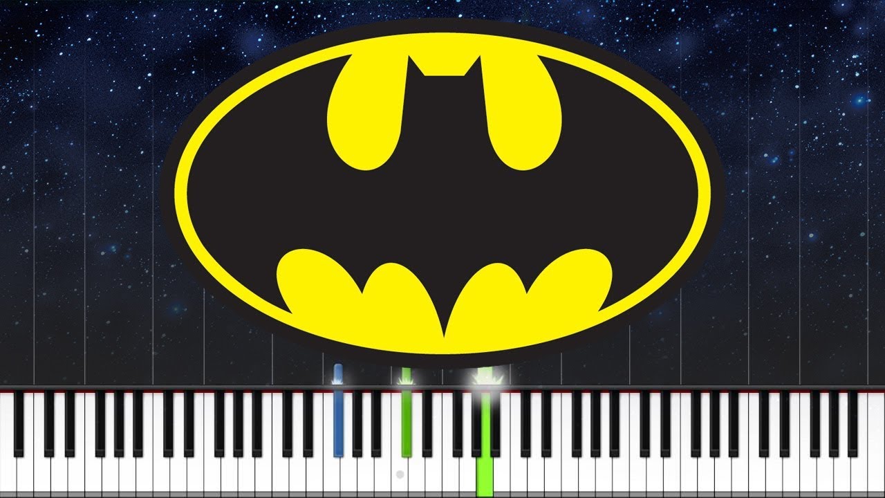 Classic Batman Theme - EASY PIANO TUTORIAL - YouTube