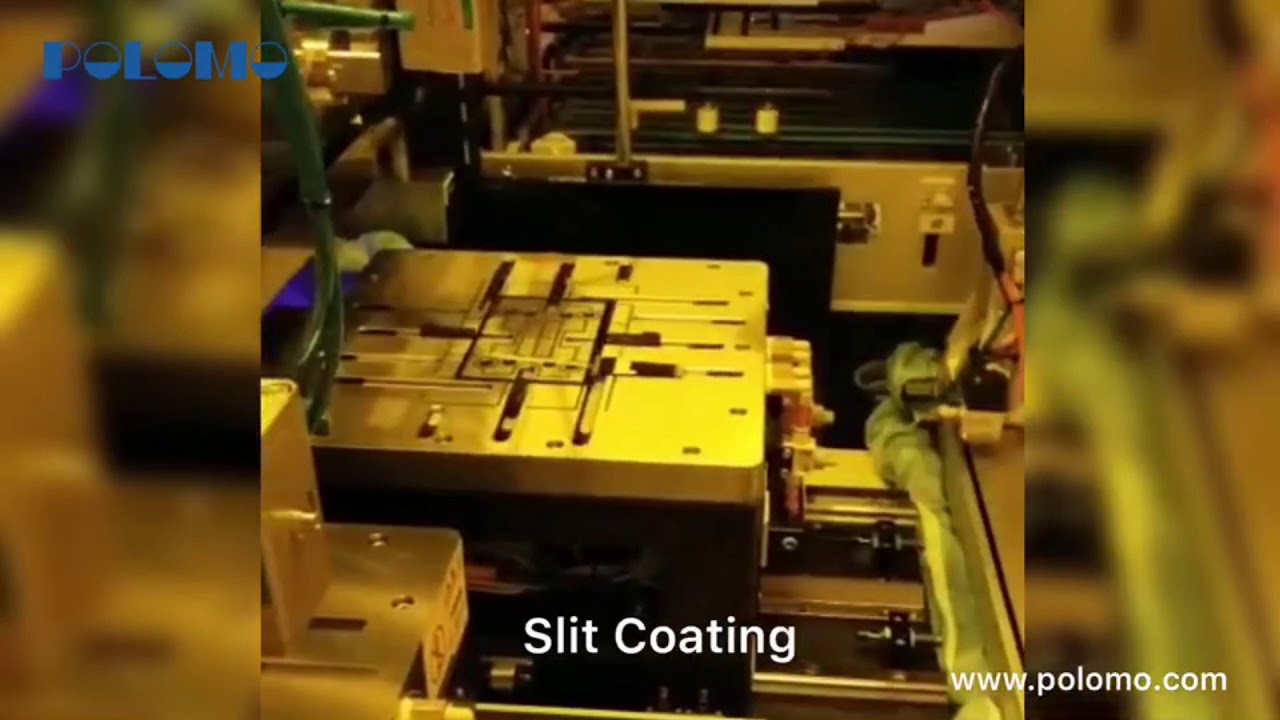 POLOMO Optical Bonding Solution——Slit Coating - YouTube