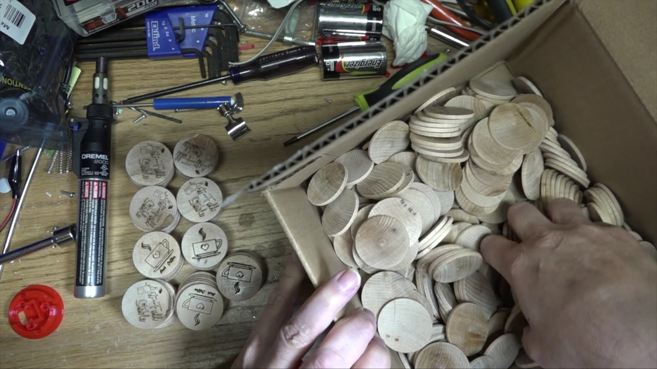 Laser Engraving - Coffee Token Time Again - YouTube