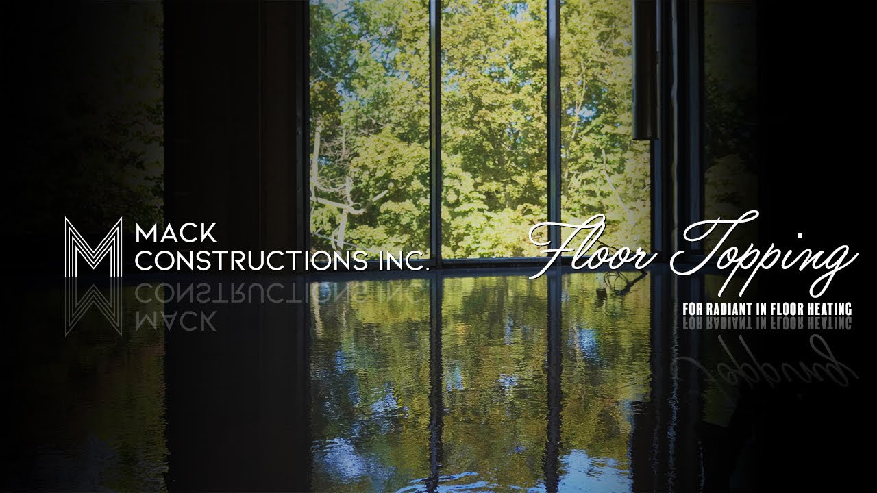 October 2022 Mack Constructions Inc. Gypcrete installation Self ...