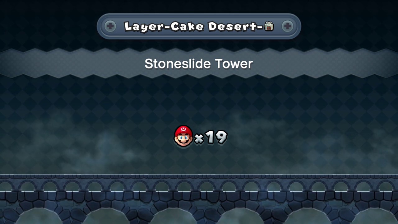 New Super Mario Bros. U Deluxe Layer-Cake Desert-Tower: Stoneslide ...