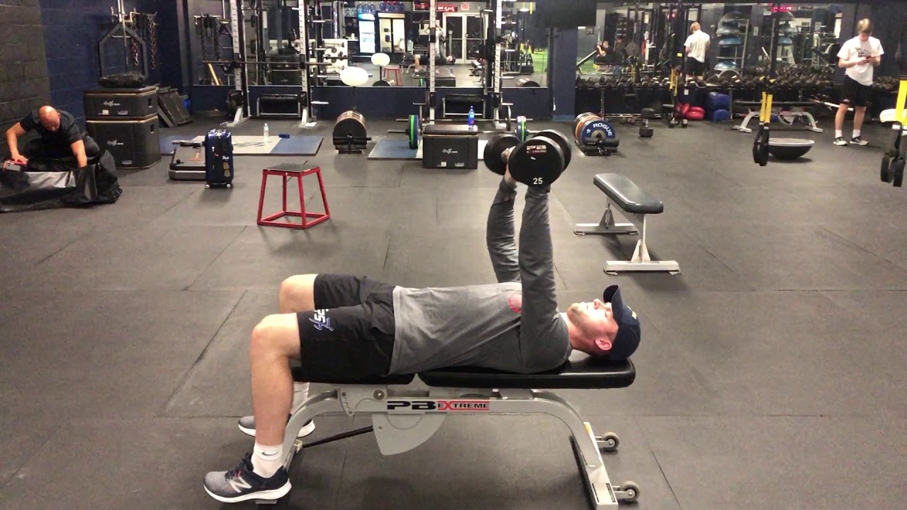 DB (2) Alt Bench Press - YouTube