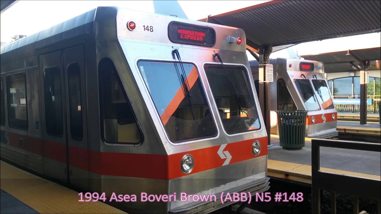 SEPTA Rt 100 NHSL LTD: 1994 Asea Boveri Brown (ABB) N5 #148 Audio - YouTube