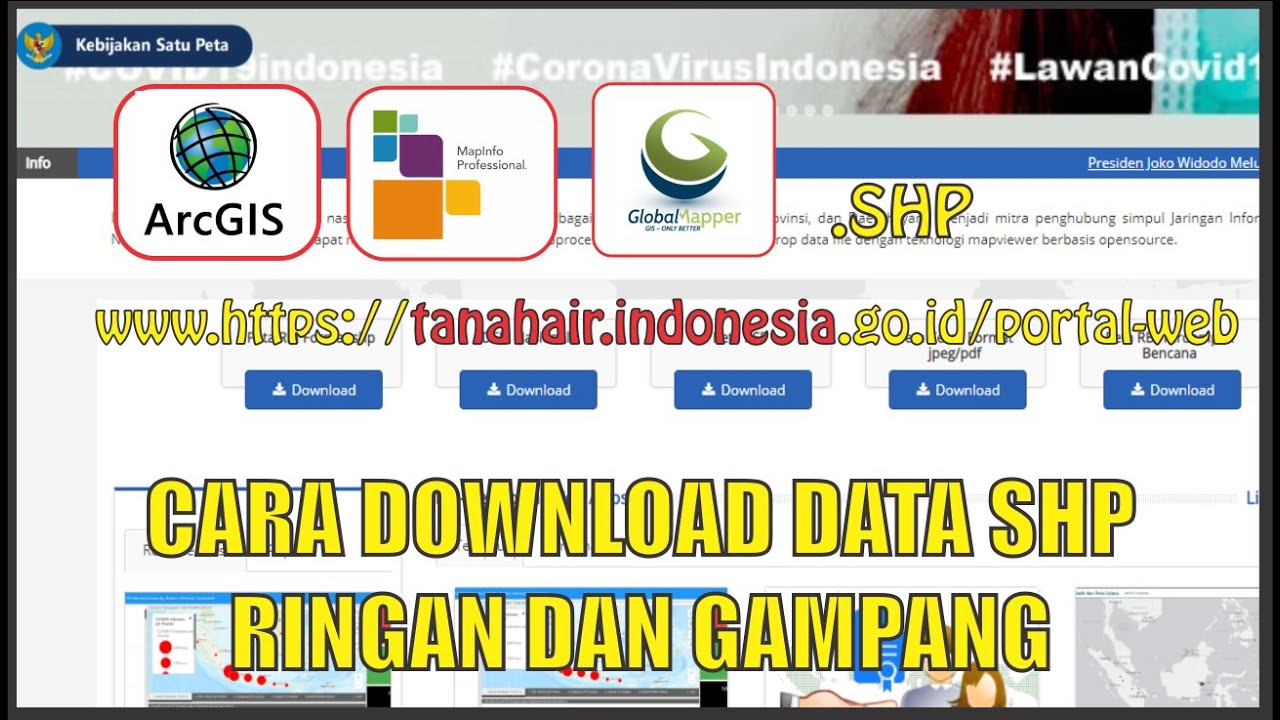 #TUTORIAL CARA DOWNLOAD DATA SHP INDONESIA DI TANAH AIR | ALATGEOLOGID ...