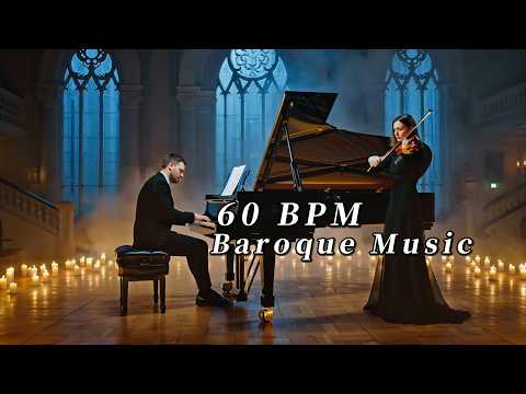 60 Tempolu Barok Müzik Sinematik Versiyon | Sinematic Baroque Music at 60 BPM 4K