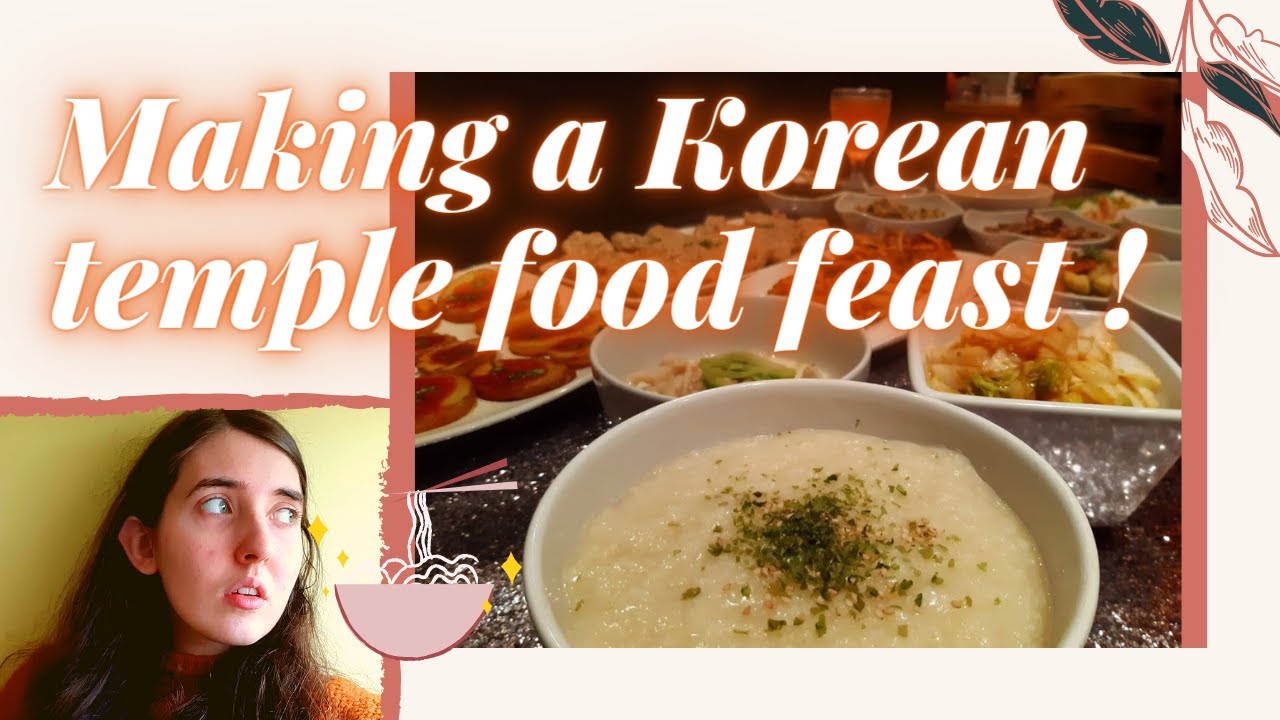 I made a Korean temple food feast! #koreanveganfood - YouTube