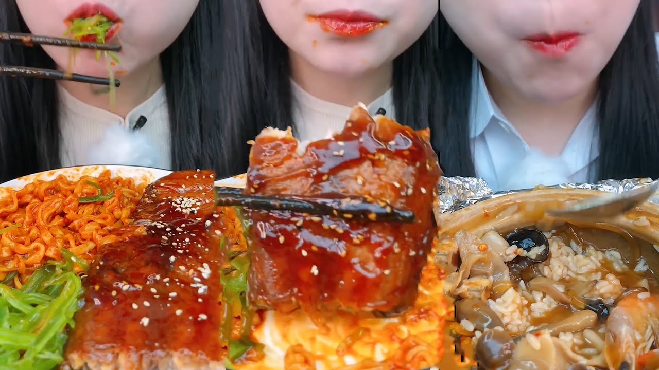 eating asmr mukbangs foods #347 - YouTube