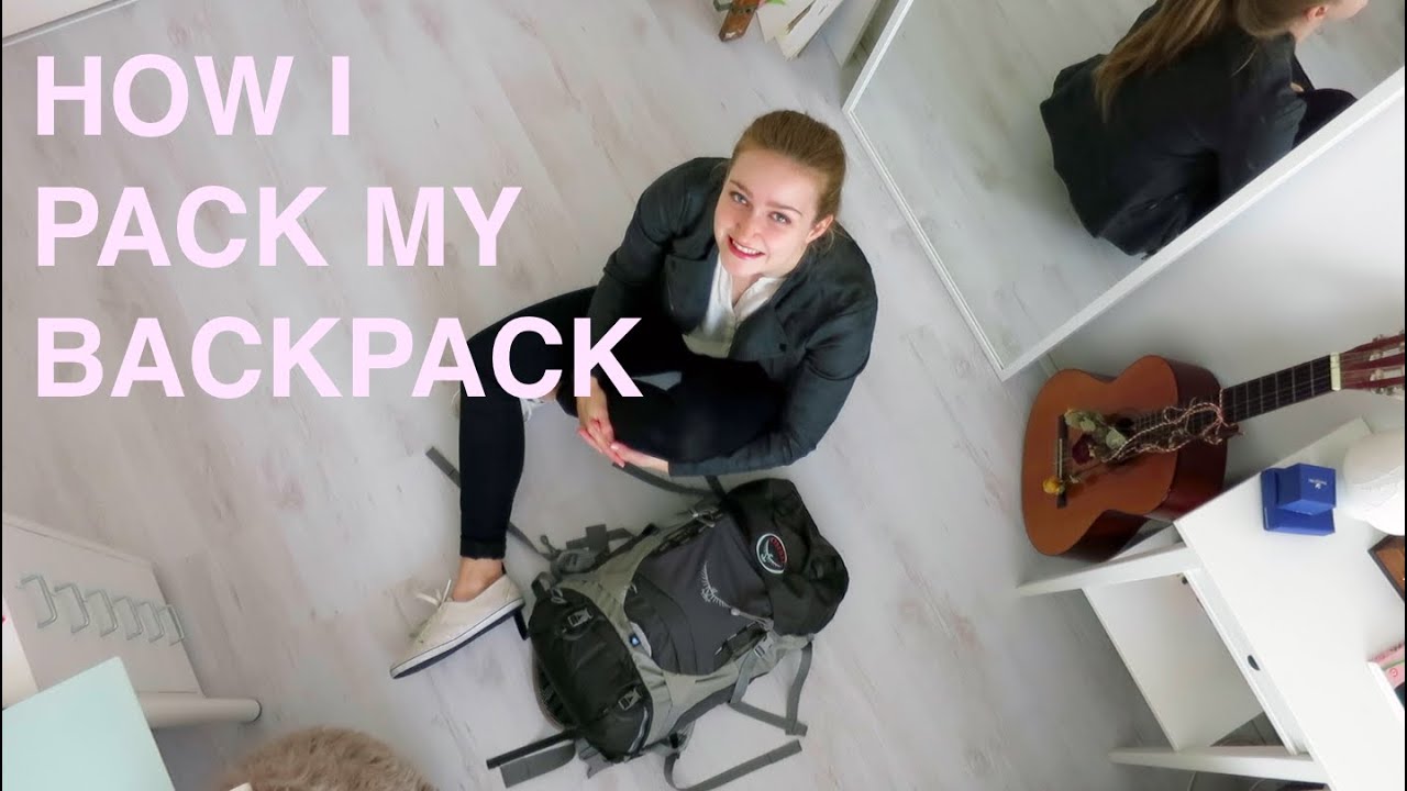 How I Pack My Backpack - YouTube