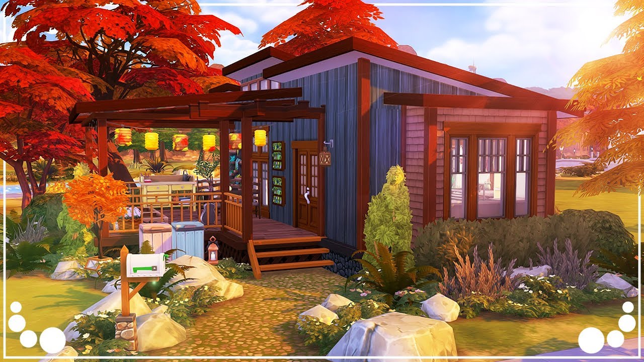 RUSTIC AUTUMNAL TRAILER 🍁 | The Sims 4 | Speed Build - YouTube
