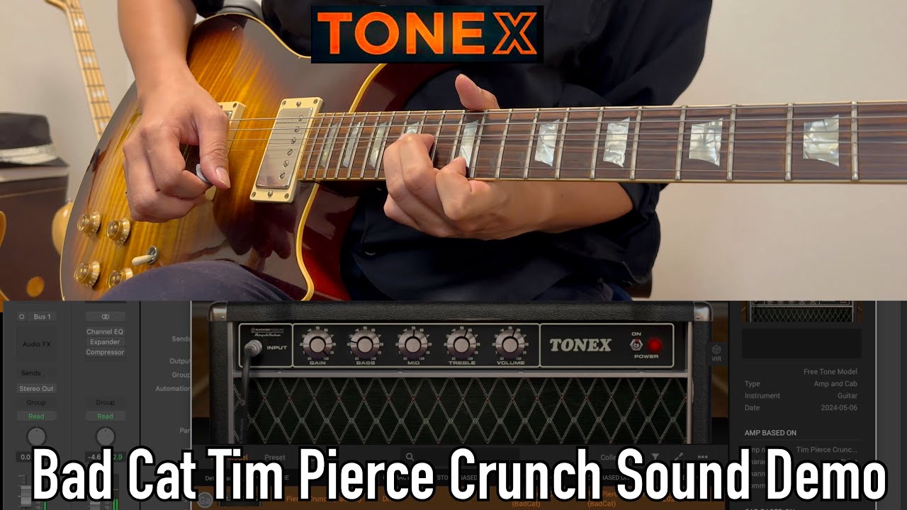 "Super pleasant Crunch Sound☺️" TONEX Bad Cat Tim Pierce Crunch Sound ...