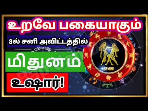 Mithuna rasi palangal மிதுனம் 8ல் சனி அவிட்டத்தில் பலன்கள் - மாசி 2022 ...