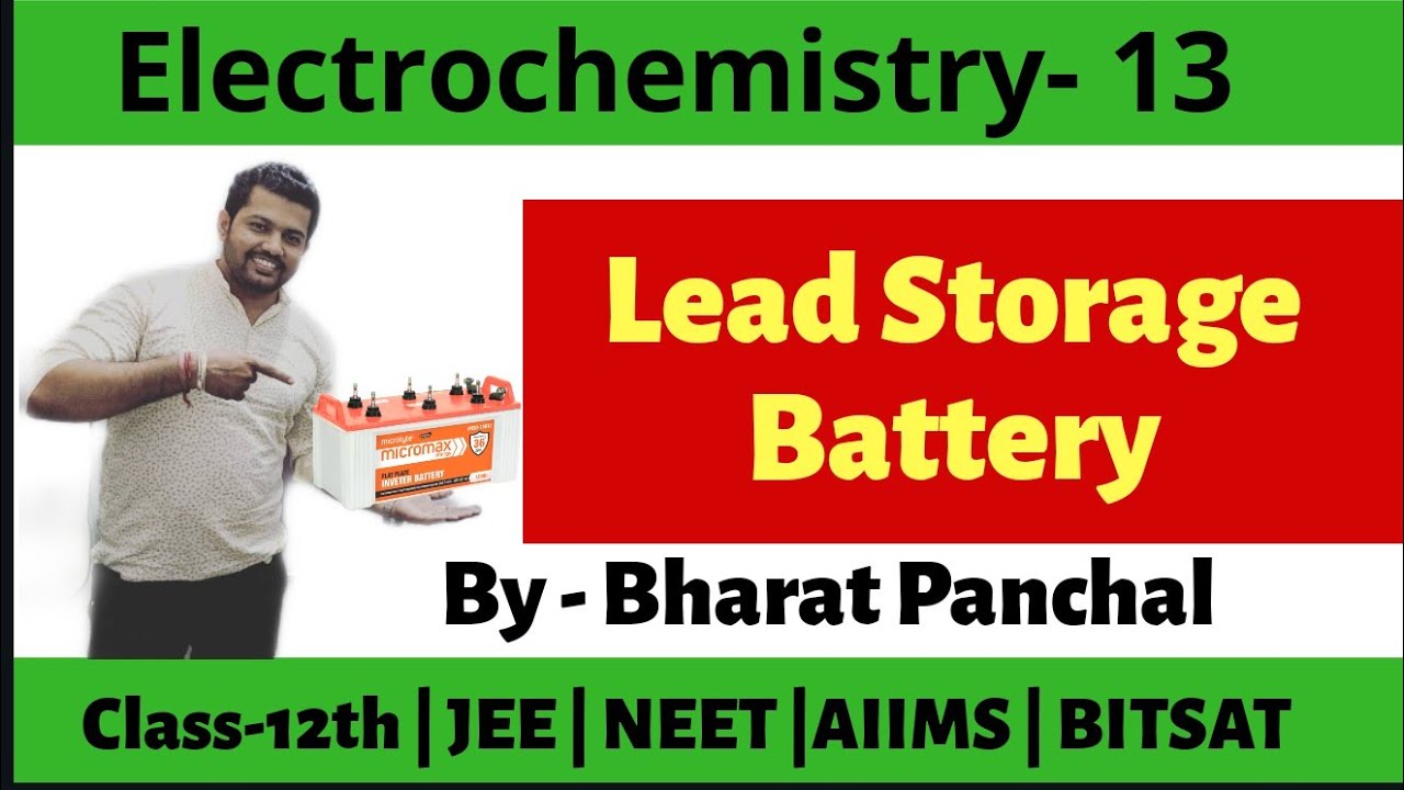 Electrochemistry 13 | Secondary Batteries | Lead Storage Battery ...