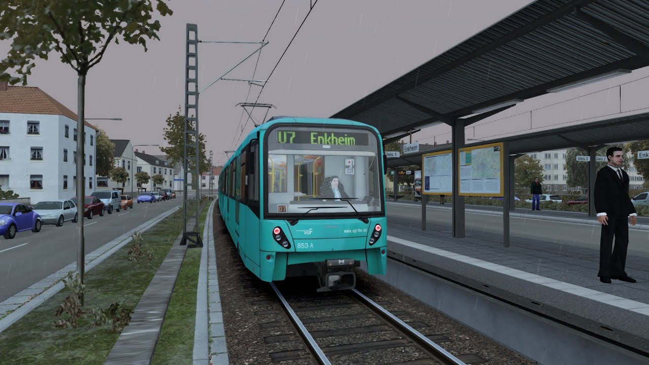 FR / Train Simulator 2015 / U-Bahn Frankfurt/ en français - YouTube