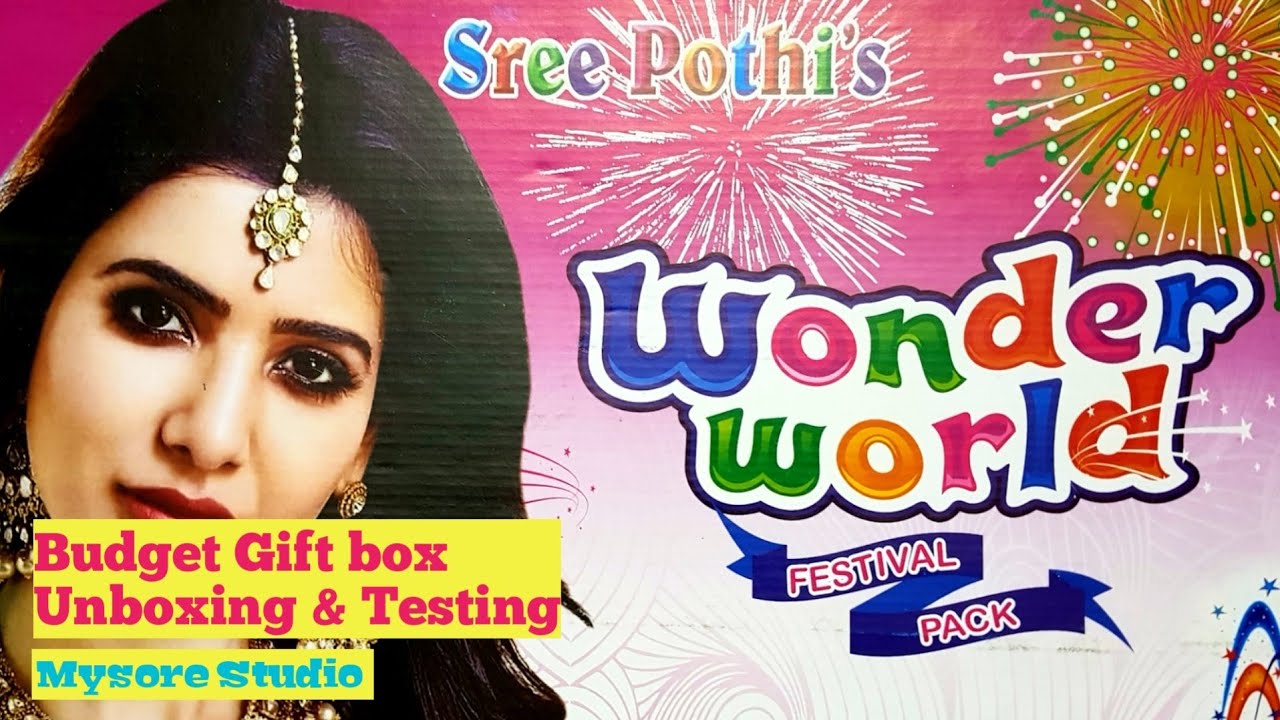 Sivakasi Crackers Budget Gift Box 45 Items Unboxing Testing Crackers ...