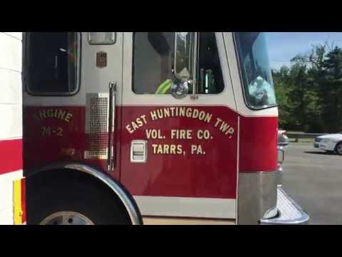EAST HUNTINGDON TOWNSHIP VOLUNTEER FIRE CO. ENGINE 74-2 RETURNING TO ...
