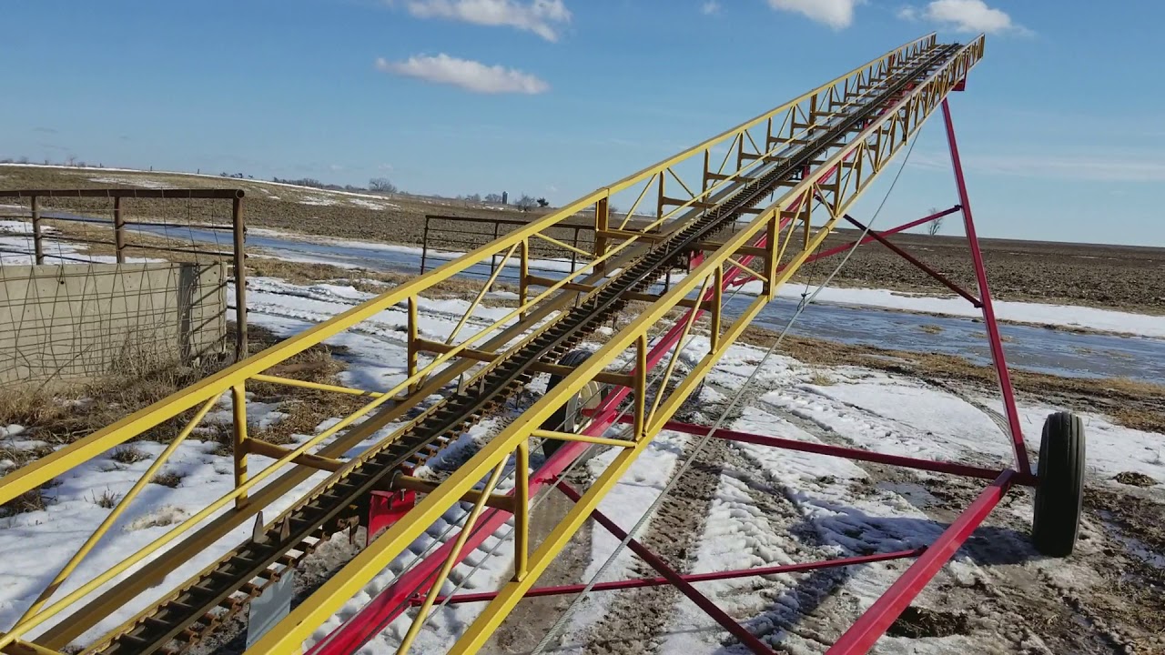 Electric bale conveyor - YouTube