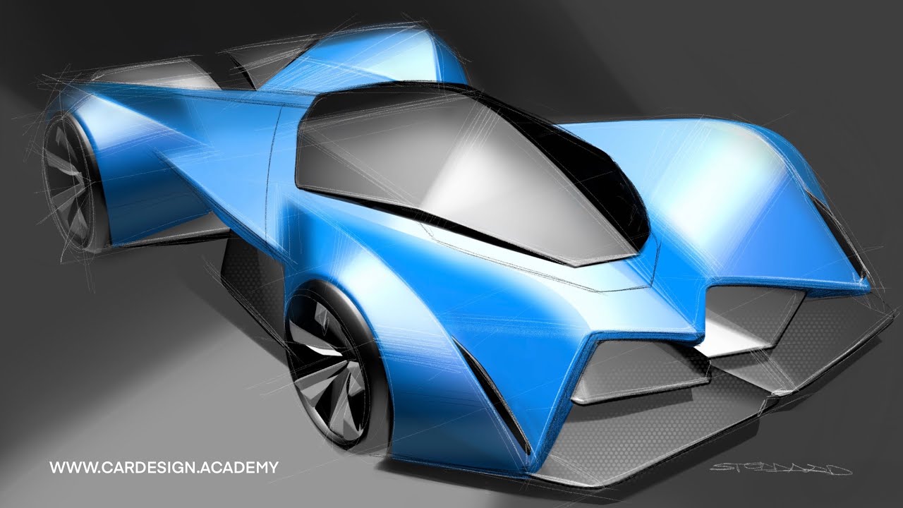 HyperCar Sketch Demo, Using Rough 3D Models - YouTube