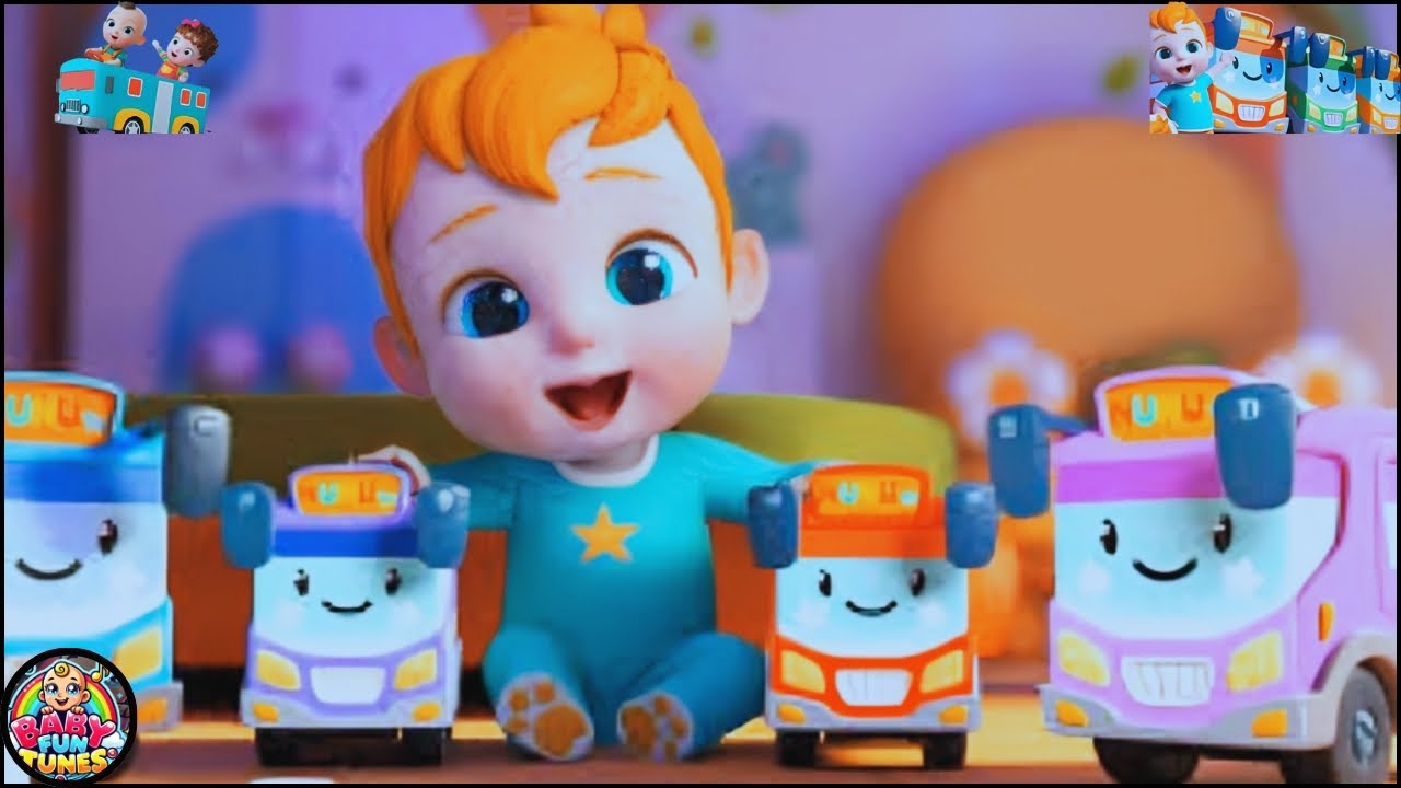 Counting with Ten Little Buses | Nursery Rhymes & Kids Songs - YouTube