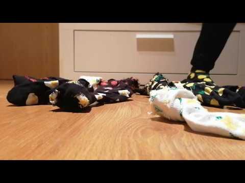 Socks throwing competition - YouTube