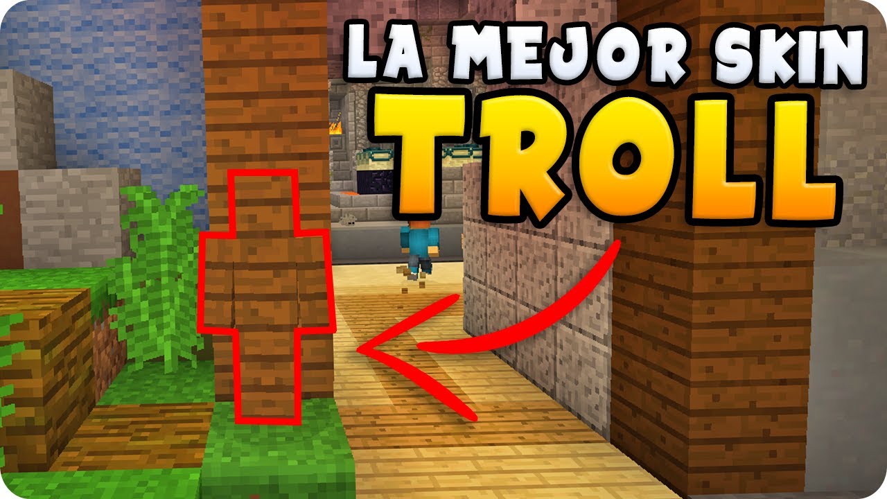 ¡LA MEJOR SKIN TROLL PARA ESCONDERSE EN MINECRAFT! | MINECRAFT MURDER MYSTERY - YouTube