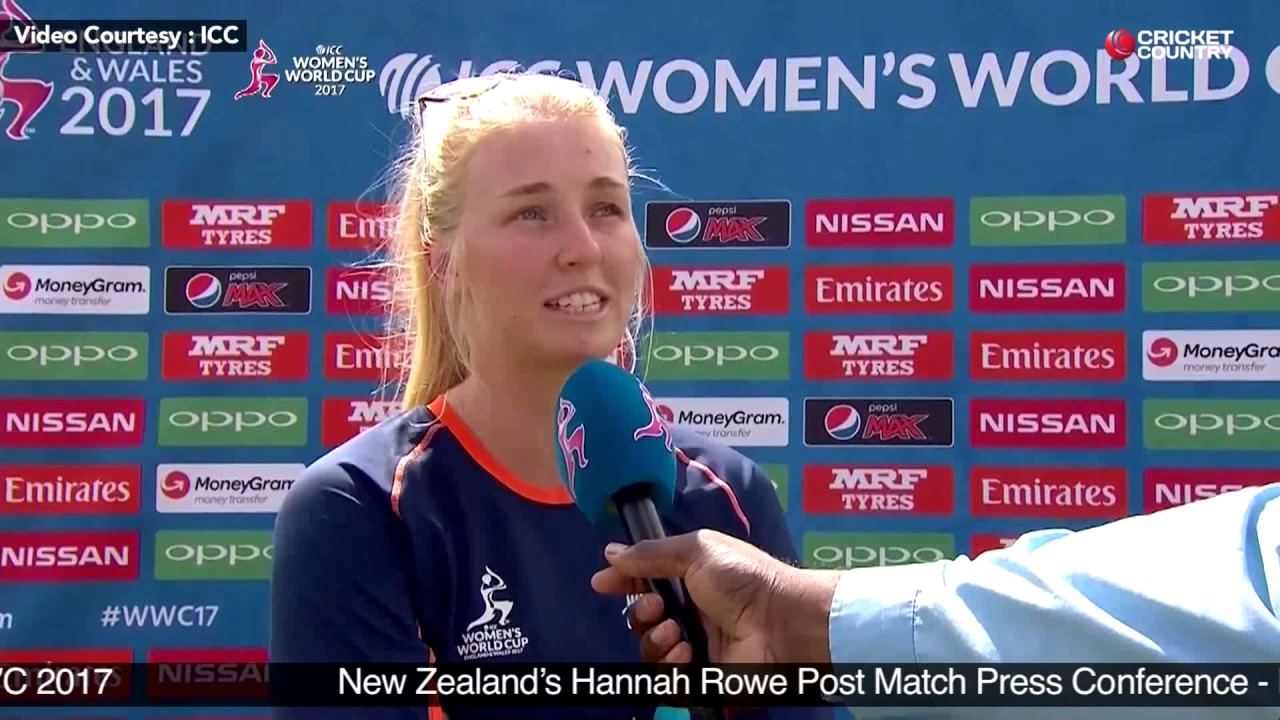 New Zealand’s Hannah Rowe Post Match Press Conference - NZ W vs PAK W ...