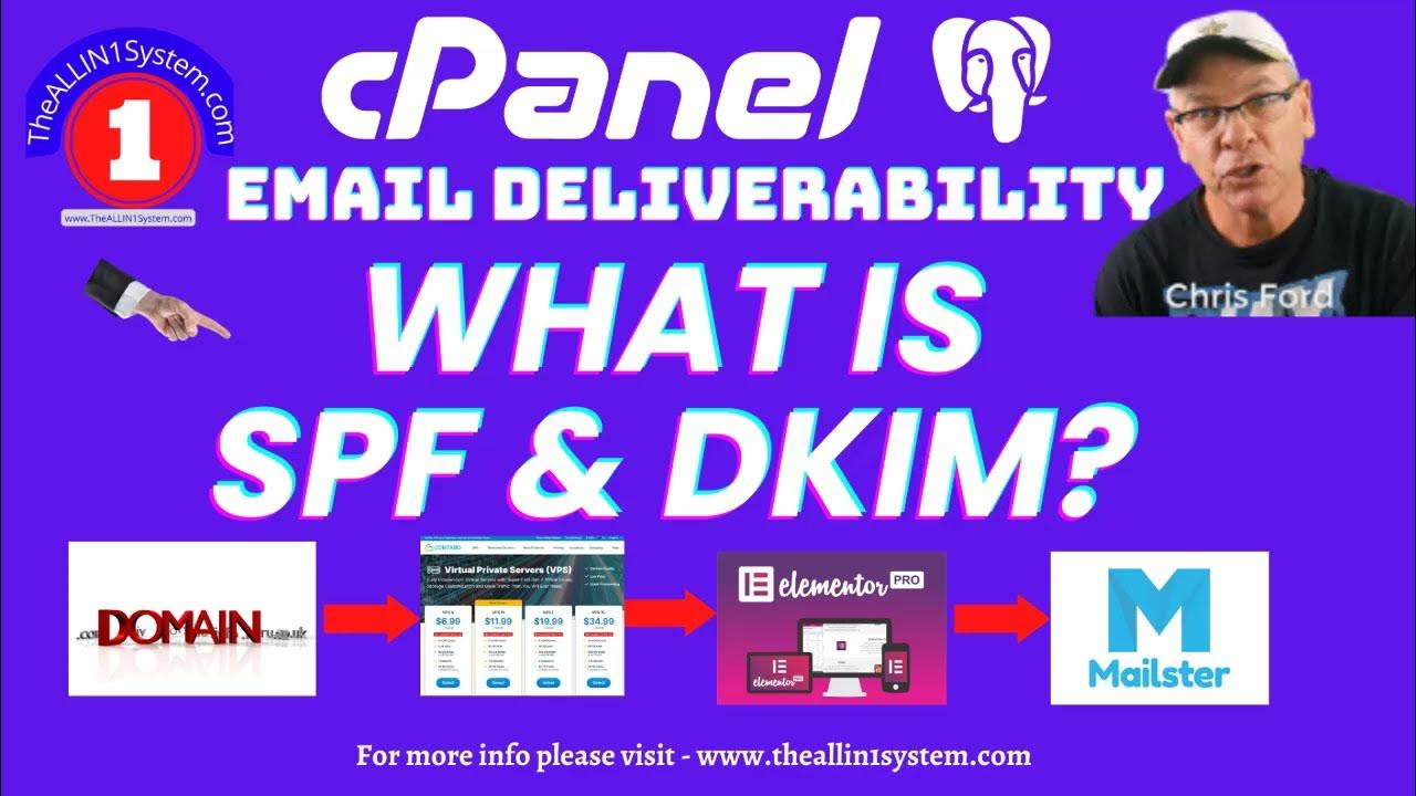 ️CPanel Email Deliverability Tutorial - What is SPF and DKim - YouTube