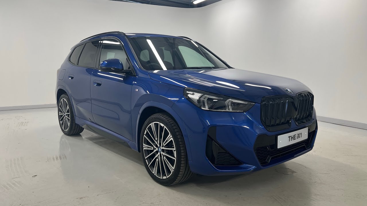 BMW iX1 30 M Sport - Portimao Blue - YouTube