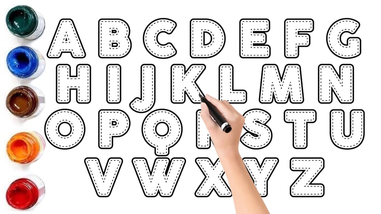 Learn to Write Your ABCs / Easy Step by Step Drawing and Painting ...