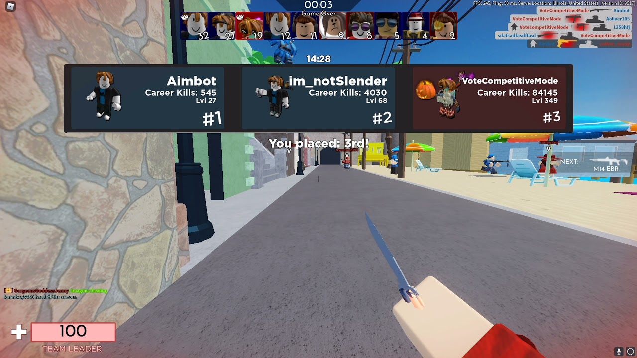 Beach Legacy Competitive - World Record (Roblox Arsenal) - YouTube