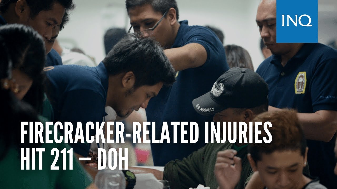 Firecracker-related injuries hit 211 — DOH - YouTube