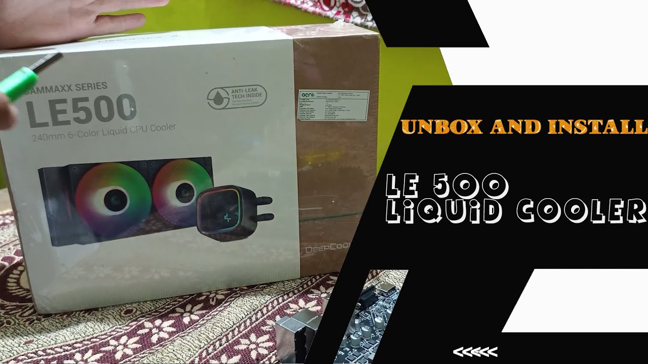 Unbox And Install Deepcool LE500 Liquid Cooler | AIO Cooler - YouTube