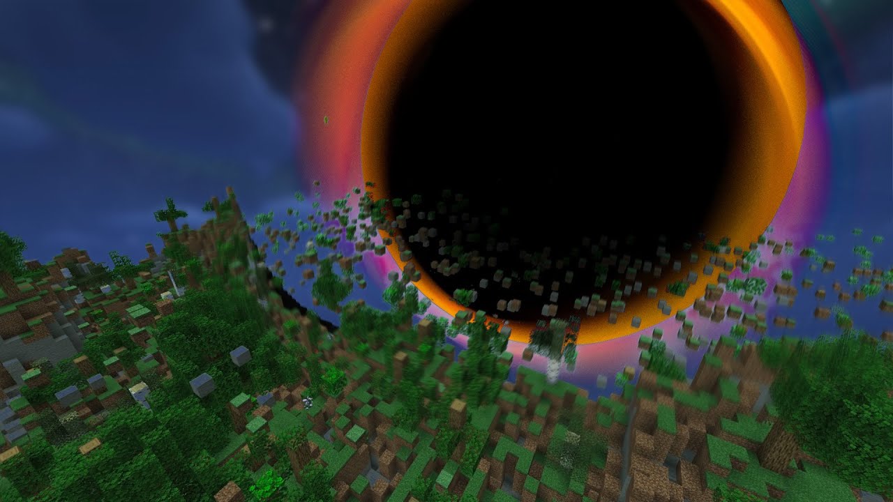 Minecraft But There's A Black Hole... - YouTube